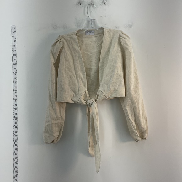 Sophie Rue | Tops | Sophie Rue Cream Linen Blend Ls Blouse Womens Xs ...